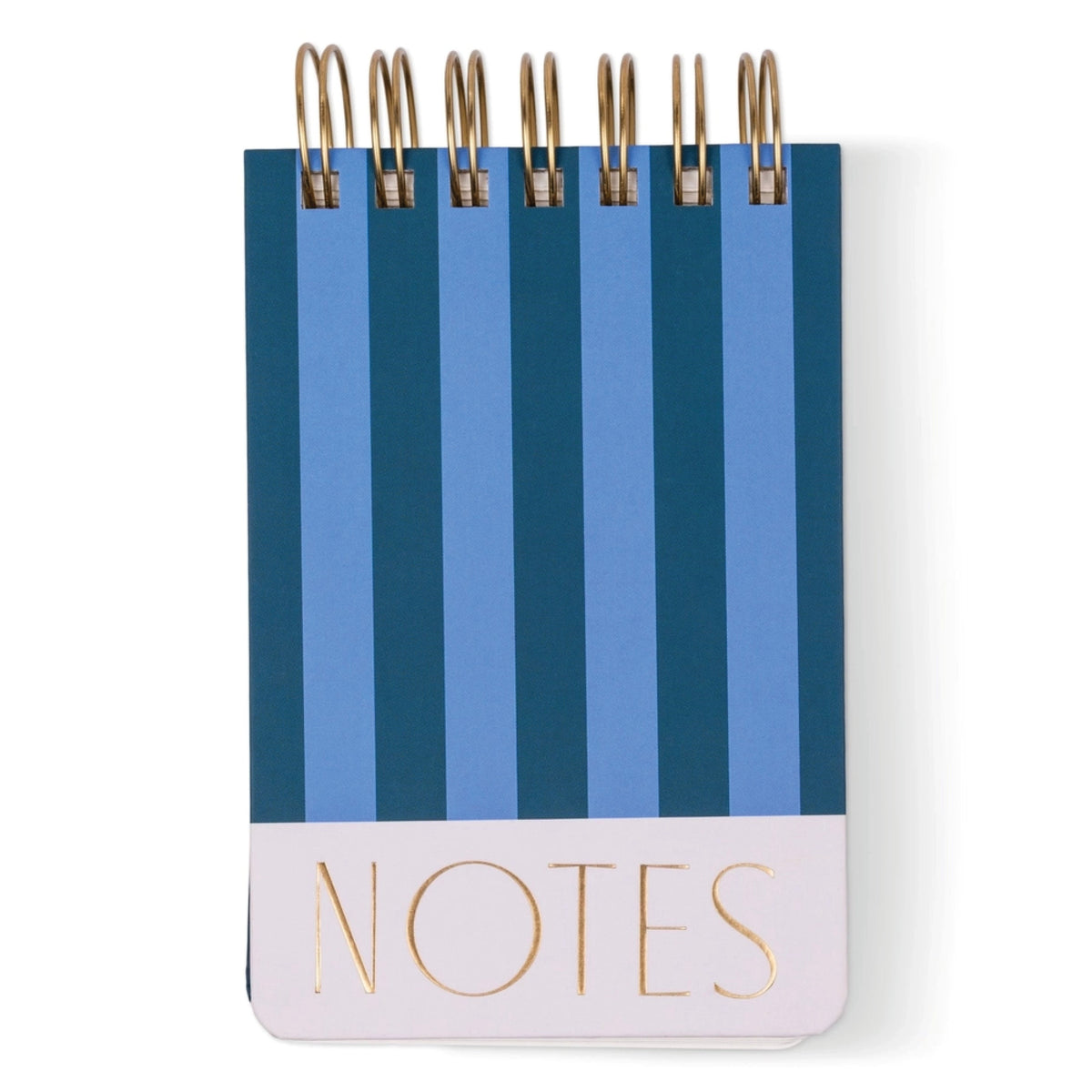 Blue & Navy Striped Chunky Notepad - Unique 192-Sheet Hardcover Design ...