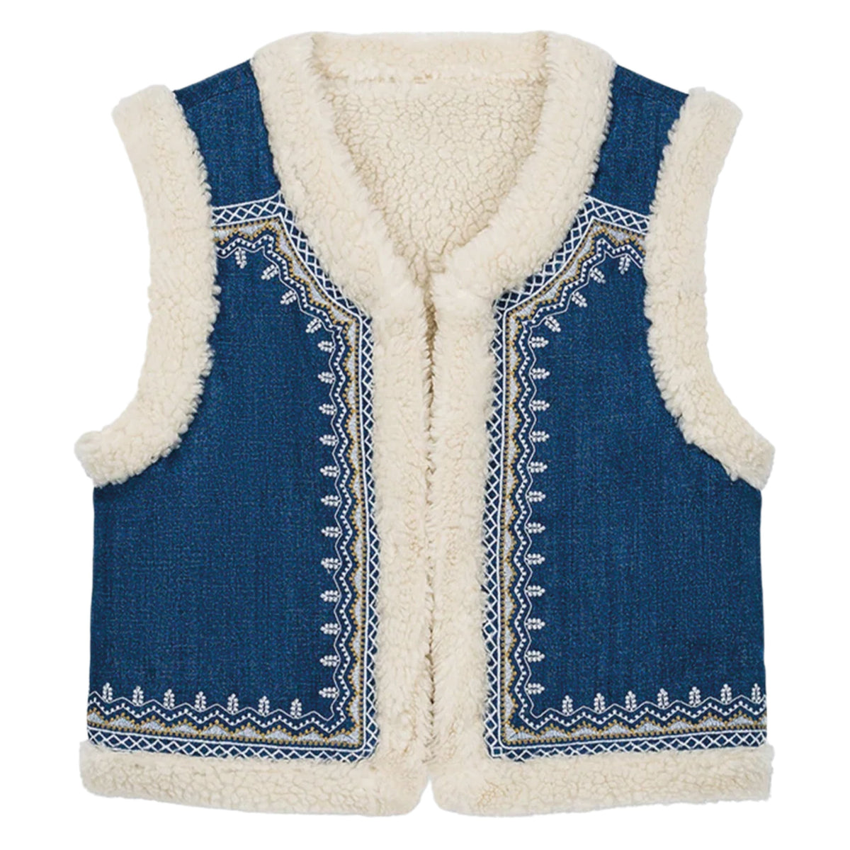 Louise Misha Stone Blue Figara Reversible Vest – Jo & Co Home