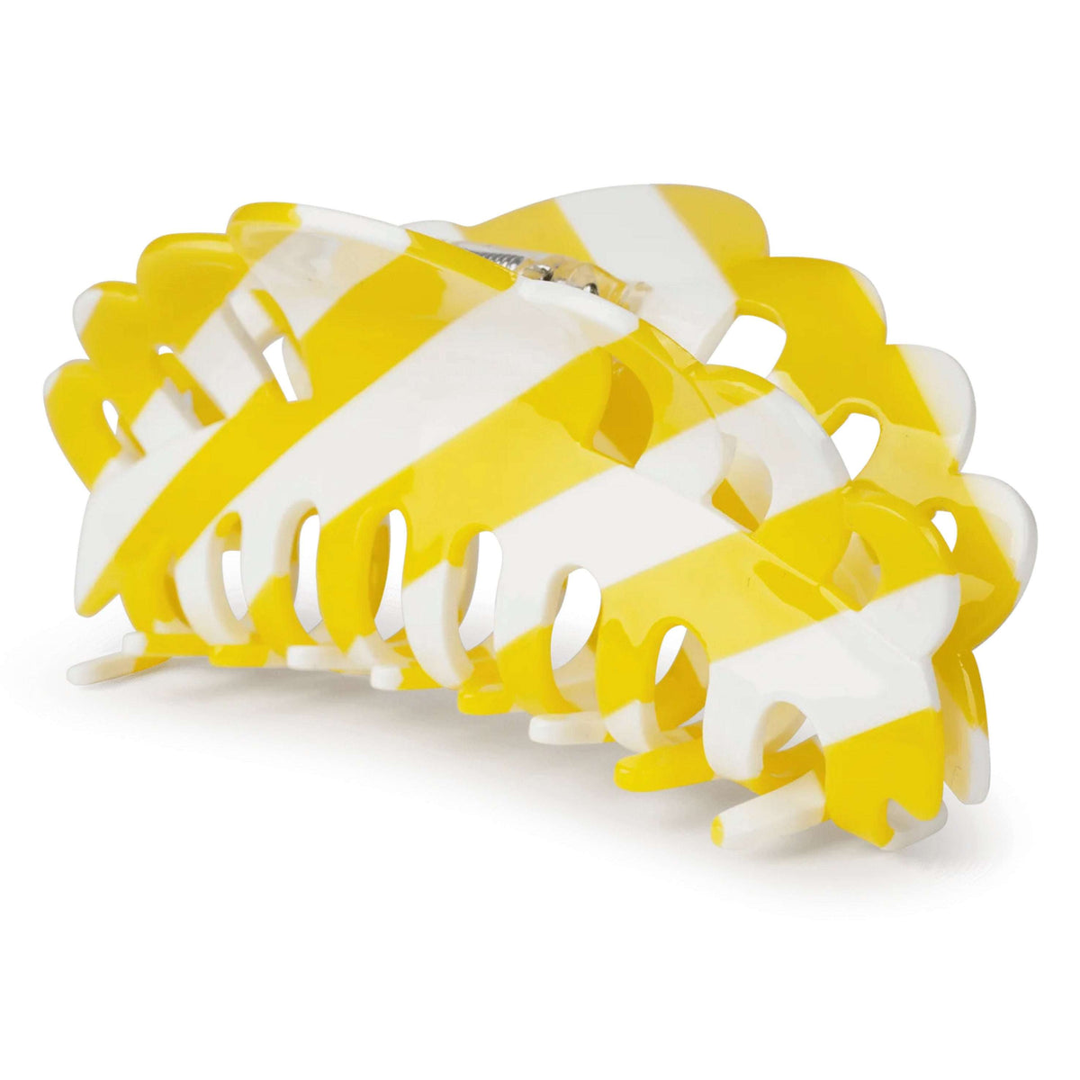 Yellow Emma Striped Giga Hair Claw – Jo & Co Home